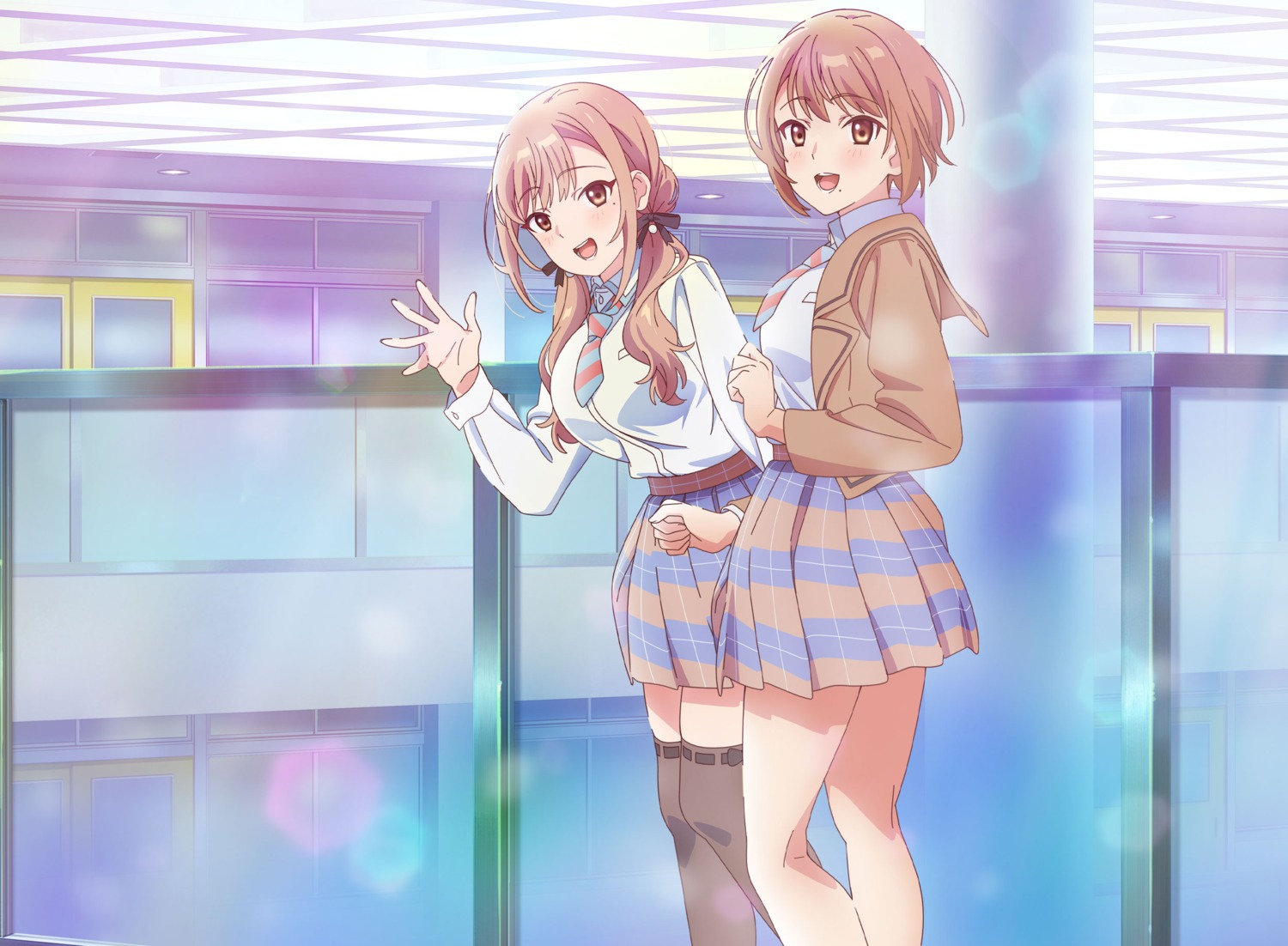 koi wa futago de warikirenai jinguuji naori jinguuji rumi seifuku tagme thighhighs | #1148496 ...